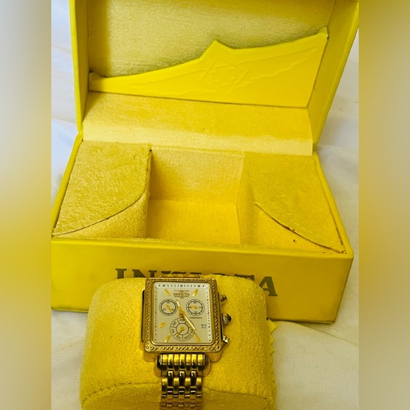 Invicta | Accessories | 6mm Gold Tone Stainless Steel Invicta Watch 16 ...